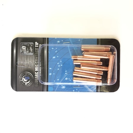 Blue Demon MIG CONTACT TIP, .030IN X 10PC PACK, FOR BLUEARC 200MSTI BLUEARC-200MSTI-TIP-030 | Zoro